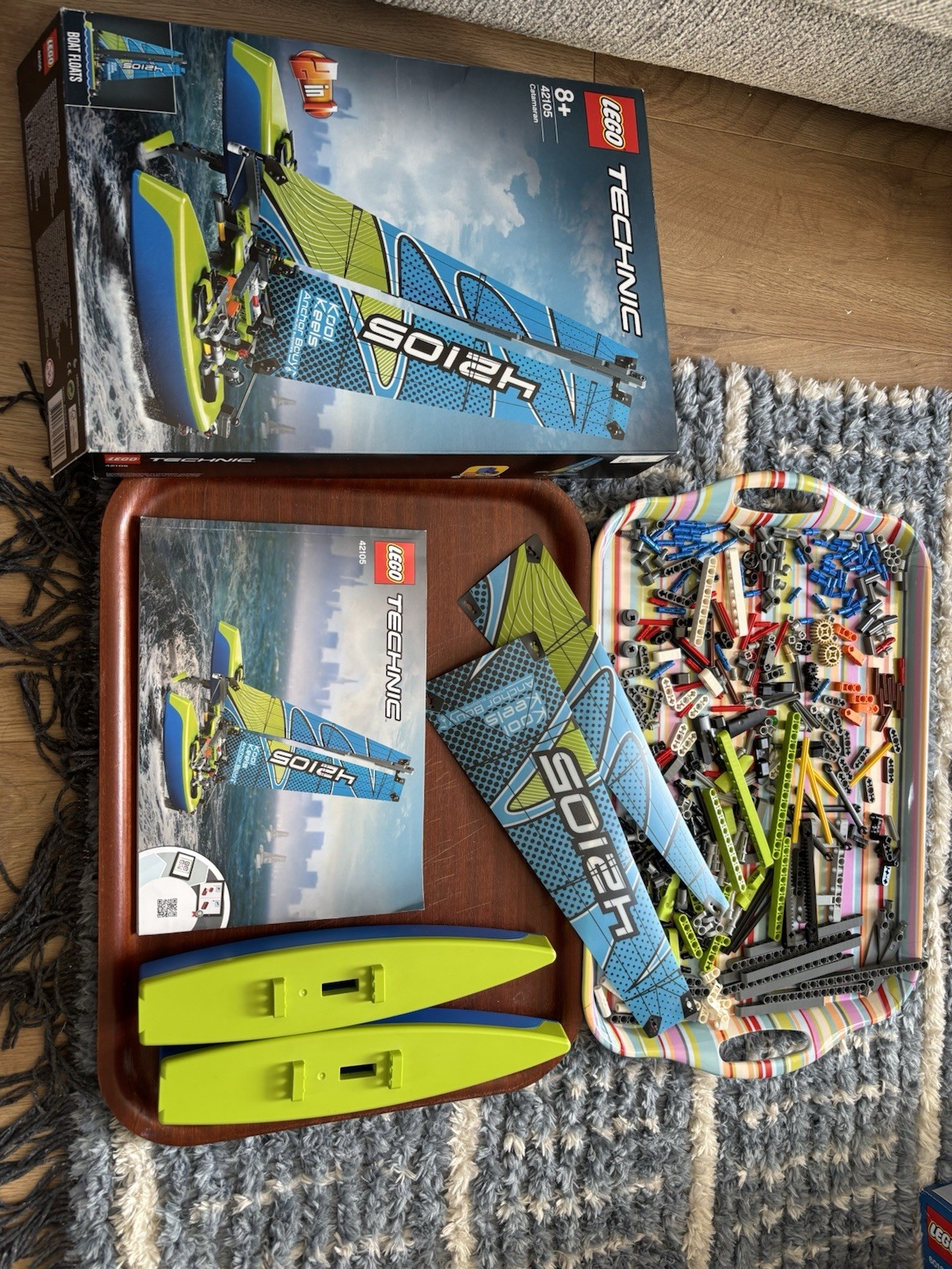 LEGO 1kg TECHNIC Bundle Bricks Plates Boat Yacht Pieces From 42105 ...