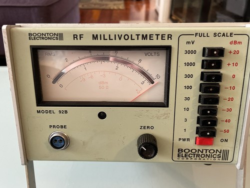 Boonton RF Millivolt Meter Model 92B No Probe Powers On As Is | eBay