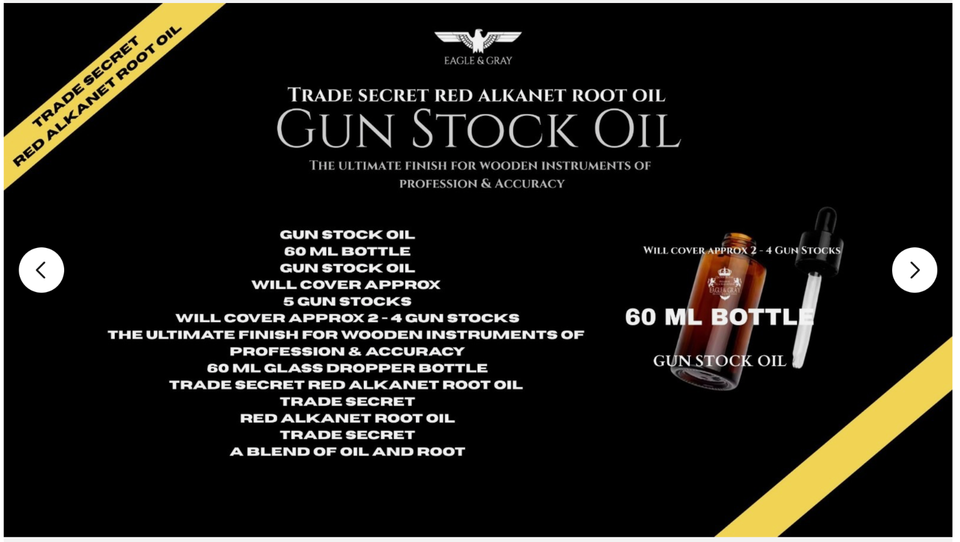 Red Oil Gun smith Gun Stock Oil - Alkanet root red oil - professional ...