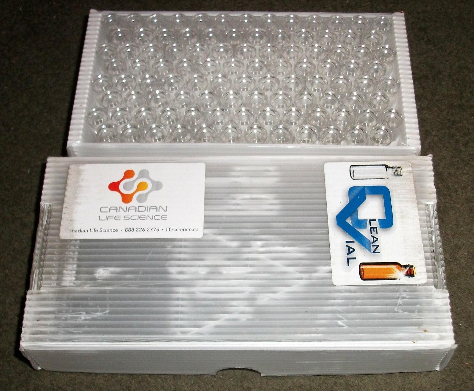 100 PACK CLEAN VIAL VT011LM-1232 2ml CLEAR LO CRIMP MARKING SPOT 11MM ...