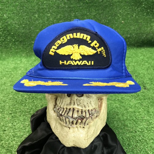 Vintage Magnum PI Trucker Hat Mesh Baseball Cap Camo Hawaii Scrambled ...