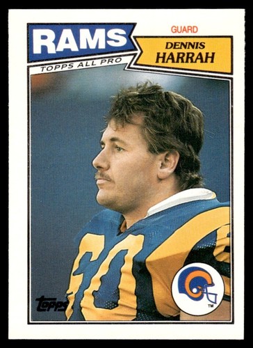 1987 TOPPS AMERICAN/UK DENNIS HARRAH D LOS ANGELES RAMS #37 | eBay