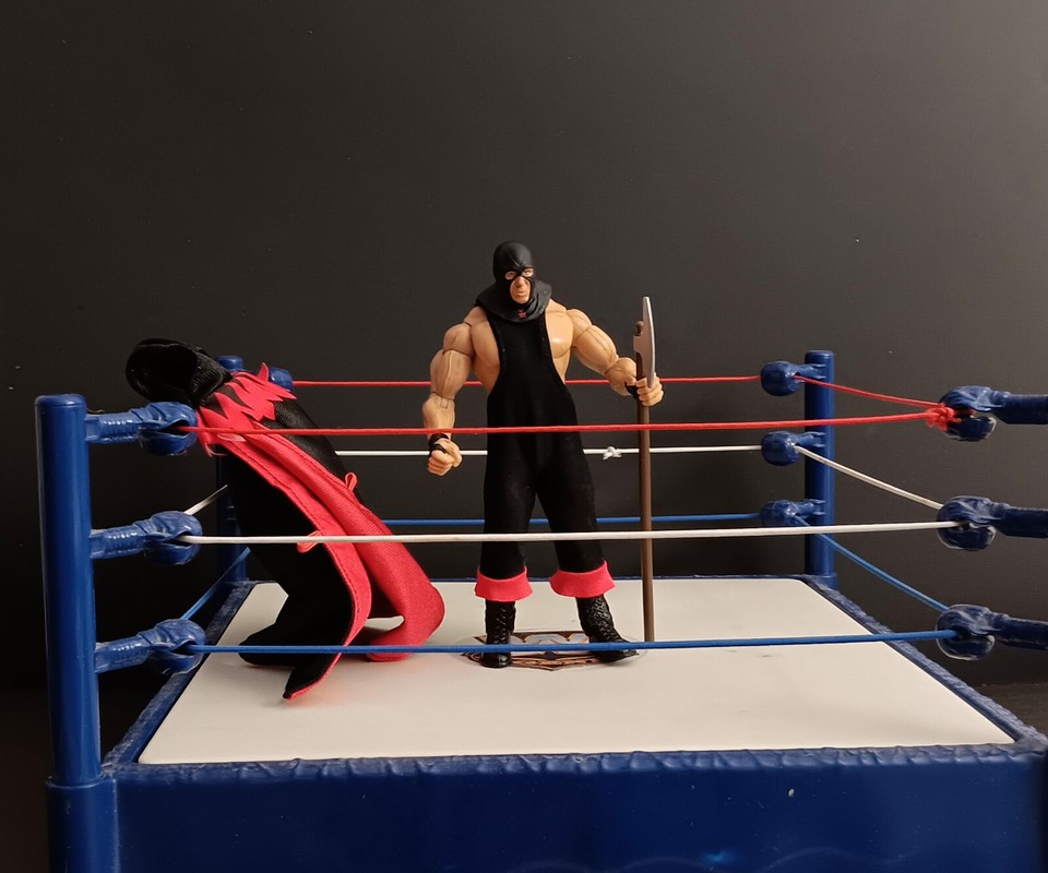 THE EXECUTIONER TERRY GORDY WWE CUSTOM FIGURE JAKKS classic legend wcw ...