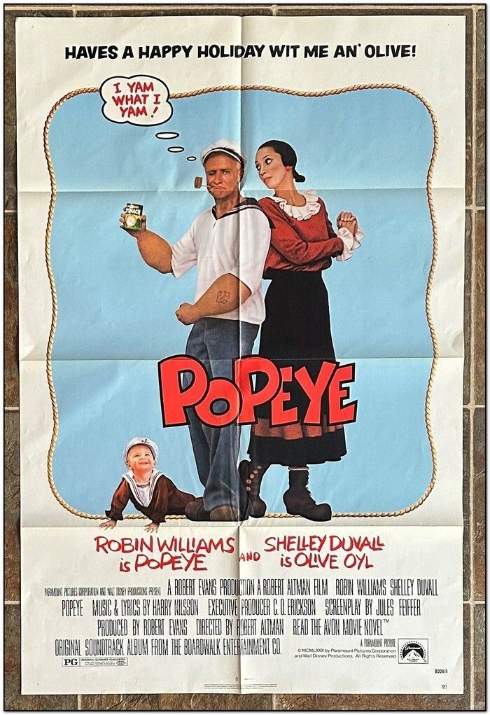 Affiche De Popeye Robin Williams