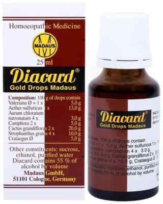 ADEL Diacard Gold Madaus Drop 25ml | Germany Made OTC Homeopathic Drops ...