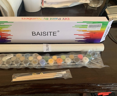 Pair of 2 BAISITE DIY Paint by Numbers for Adults painting kits | eBay
