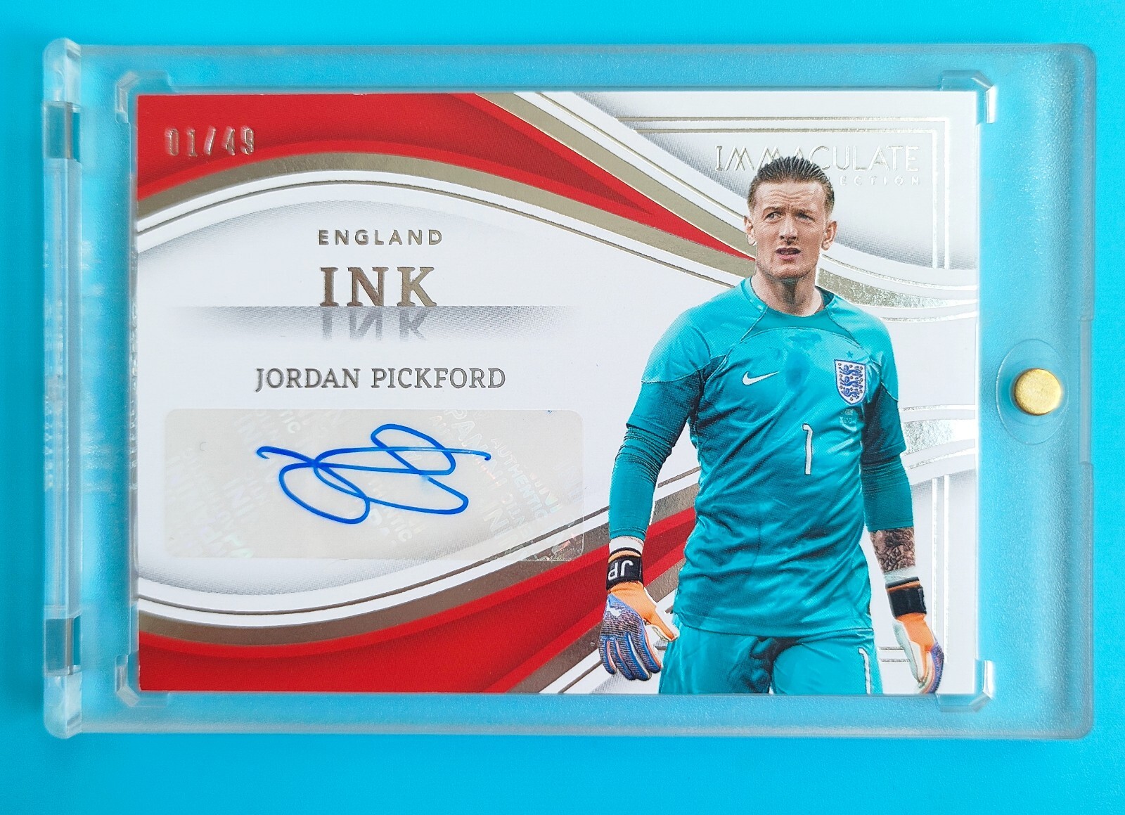 Jordan Pickford 2023 Immaculate #IK-JP Ink - Platinum /1 Price Guide ...
