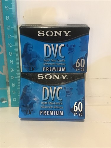 Sony DVC Digital Video Cassette Premium Lot of 2 Mini DV New Sealed ...