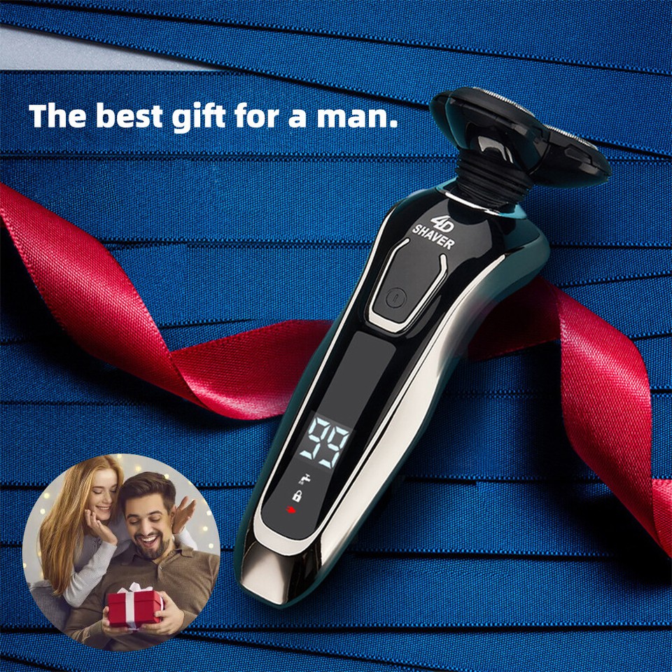 Men's Electric Beard Shaver Trimmer Razor Rechargeable Hair Shaving ...