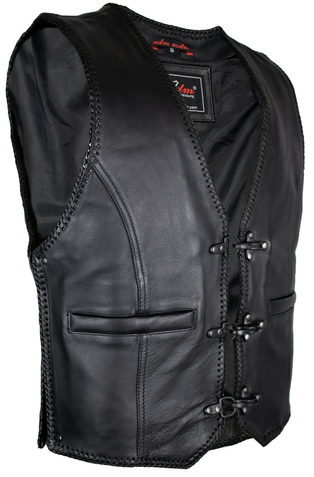 Herren Biker Motorrad Lederweste Kutte Lederkutte Chopperweste ...