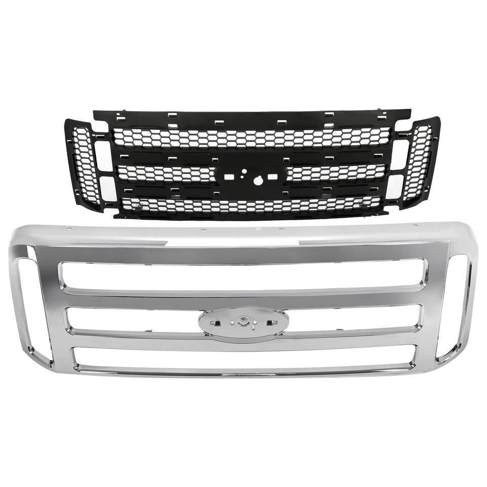 Grille Grill CONVERSION For Ford 1999-2004 Super Duty F250 F350 F450 ...
