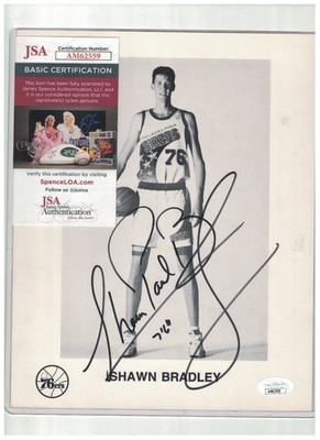 Shawn Bradley Philadelphia 76ers Signed 8x10 Photo JSA | eBay