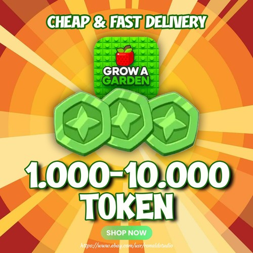 🌱 GROW A GARDEN | 1000-20000 TOKEN | CHEAP, TRUST & FAST DELIVERY | eBay
