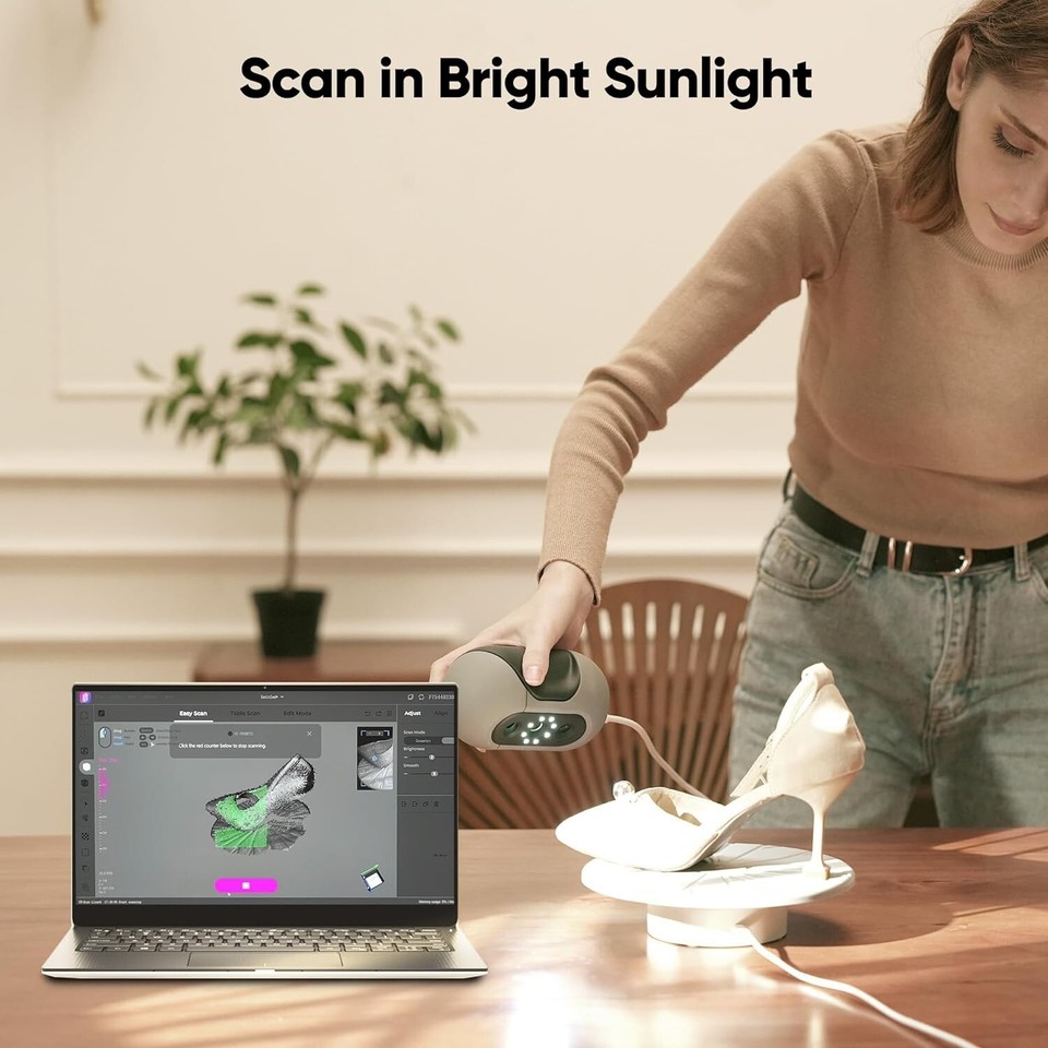 3DMakerpro Handheld 3D Scanner For 3D Printing 10FPS USB 2.0 Mole ...