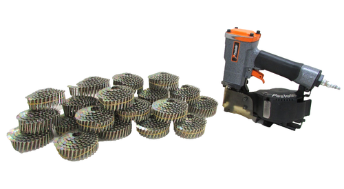 PASLODE TOOLS 3175/44 AIR POWERED COIL ROOFING NAILER NAIL GUN w/ 23 NAIL COILS | eBay