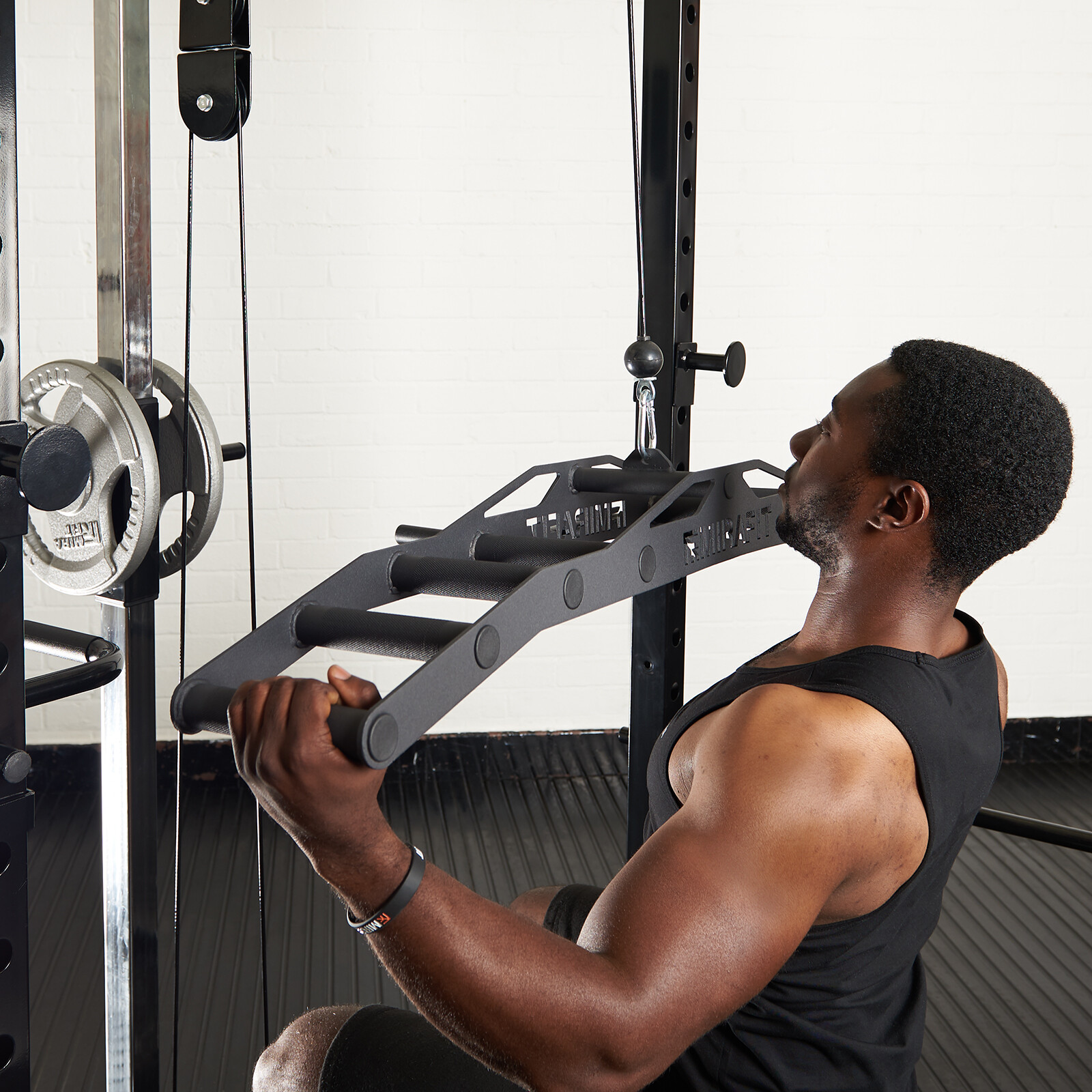 Mirafit M3 Wide Grip Lat Pull Down Bar Multi Gym/cable Machine ...