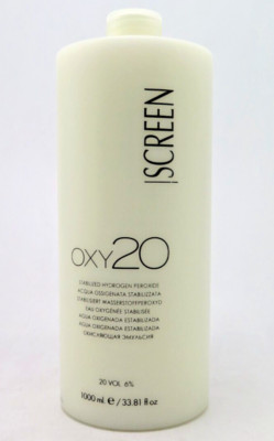 Screen Oxy 20 Stabilized Hydrogen Peroxide 33.8 fl oz / 1000 ml | eBay