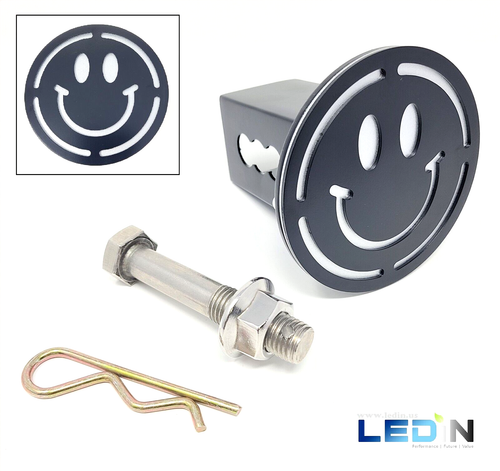 2" Receiver Truck Steel Tow Trailer Hitch Cover 4" Smile Face Smiley ...