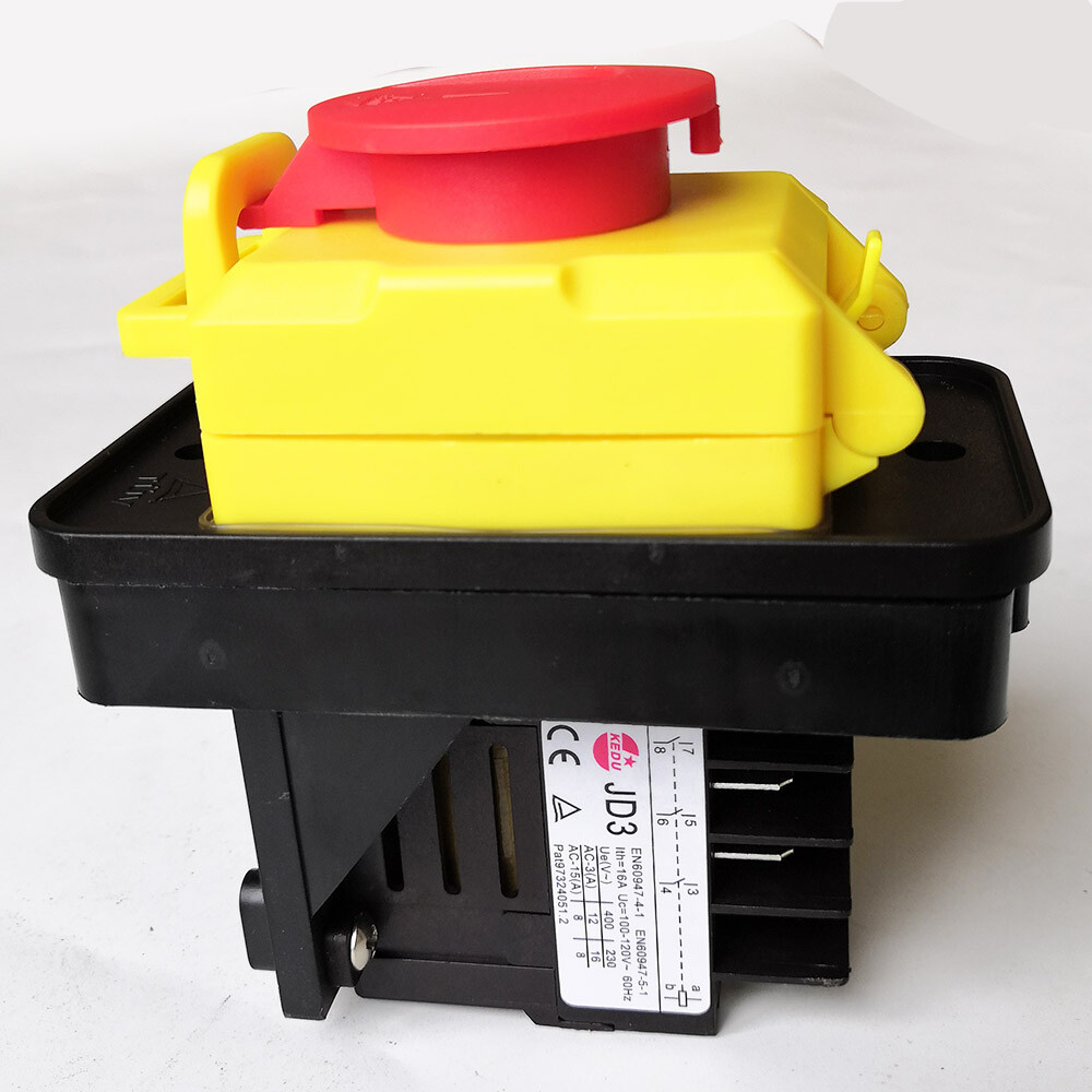 JD3 KJD11 KEDU 8Pin 16A 110V Emergency Stop Electromagnetic Pushbutton ...