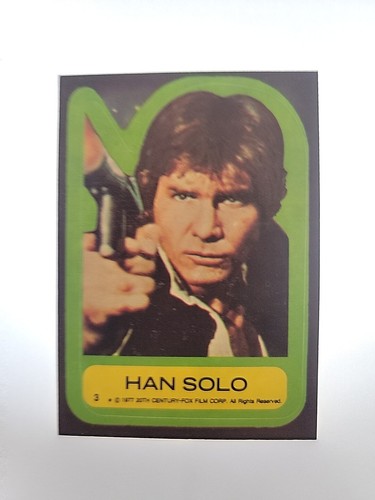 1977 Topps Star Wars Series 1 Sticker - #3 Han Solo | eBay