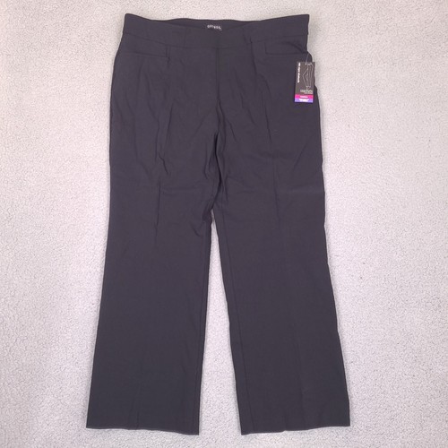 George Womans Pull On Pants 20P XXL Black Straight Leg Super Stretch | eBay