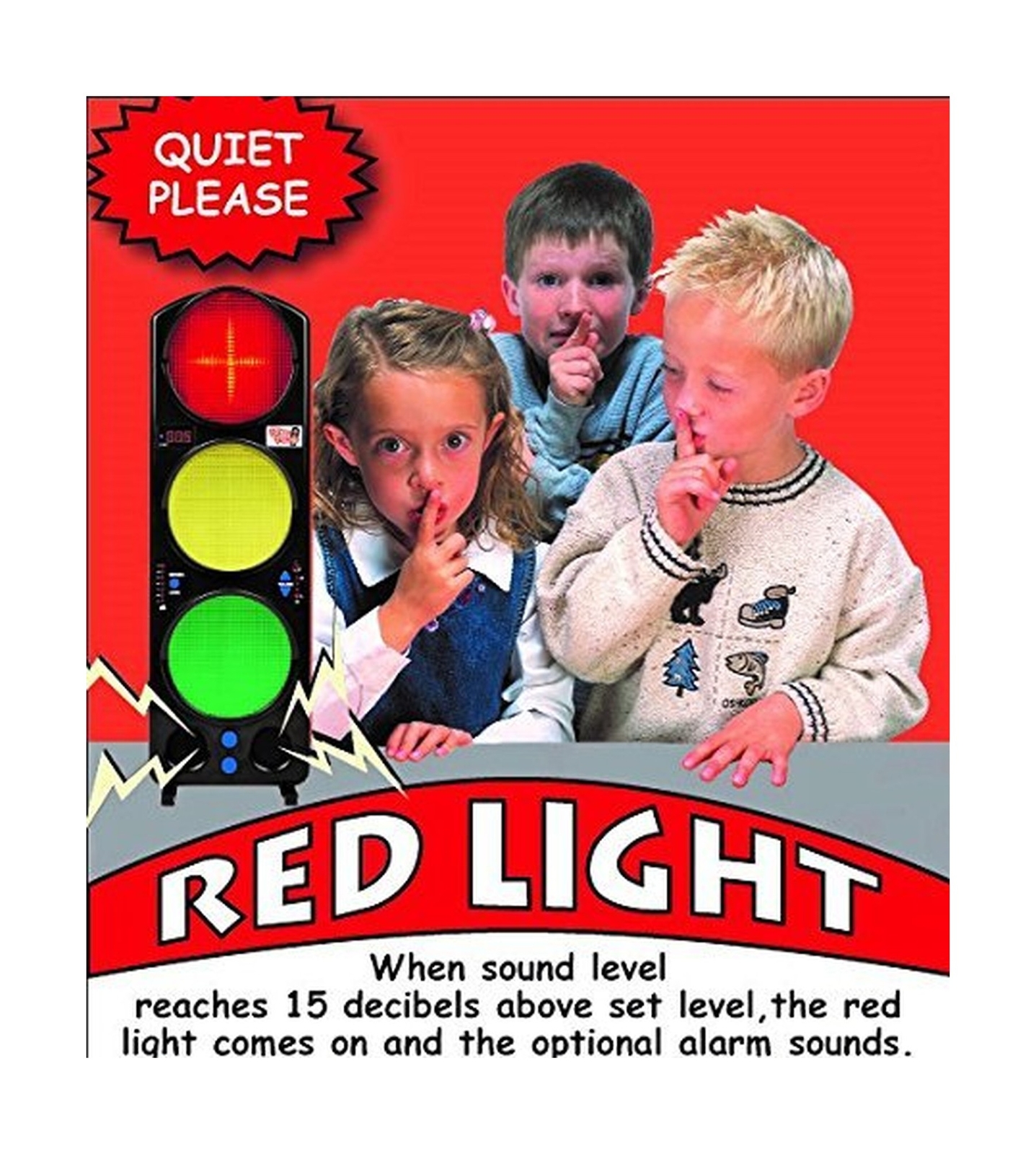 Yacker Tracker Noise Level Monitor, LED, 17 Inches, Red/Yellow/Green | eBay