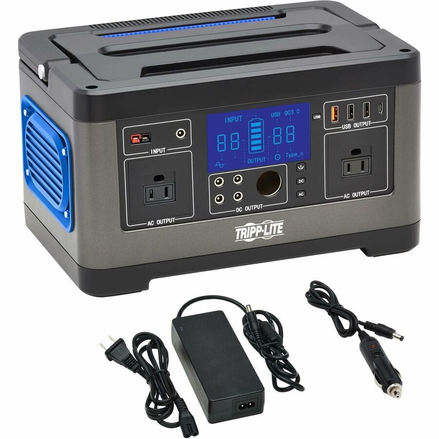 Tripp Lite by Eaton Portable Power Station - 500W, Lithium-Ion (NMC ...
