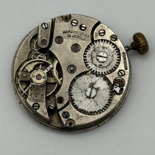 Rolex Marconi Lever Trench Watch Movement Vintage Parts Repair 29.5mm ...