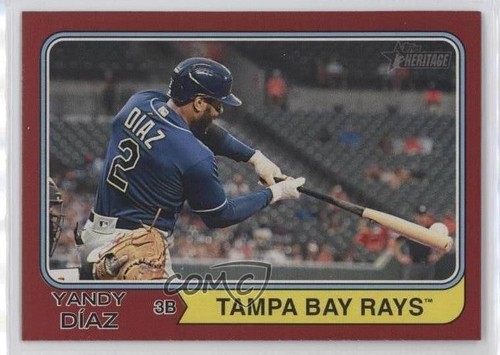 2023 Topps Heritage Red Border Yandy Diaz Yandy Díaz #125 | eBay