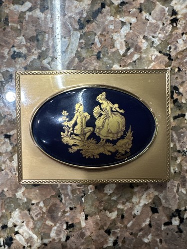 Patrys Powder Compact 1950’s France Gold Tone Gorgeous | eBay