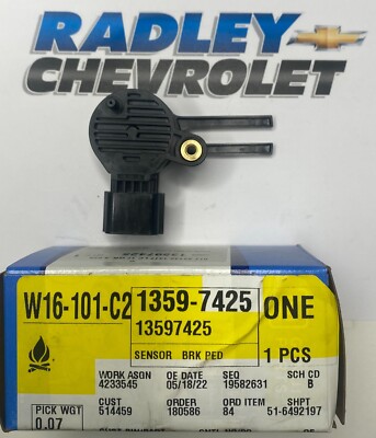 NEW GM OEM STOPLIGHT STOP BREAK LIGHT SWITCH- GENERAL MOTORS GMC ...