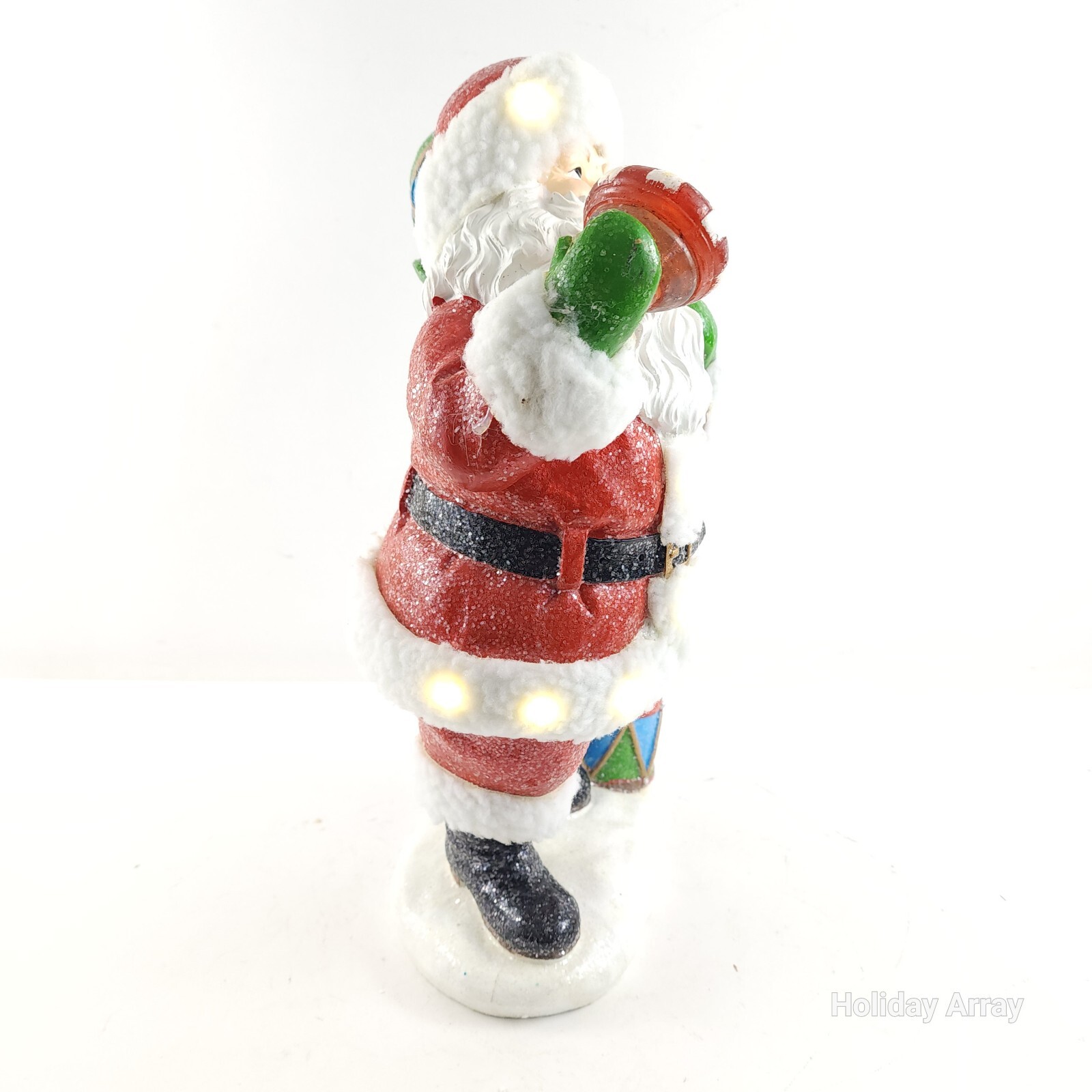16" Illuminated Santa Figure with Sack by Valerie H227921 | eBay
