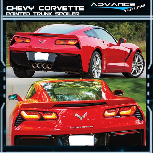 Fits 14-19 Chevy Corvette C7 2DR Rear Trunk Spoiler Painted #WA9075 ...