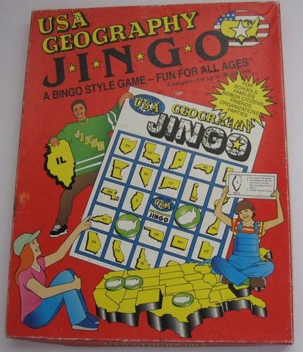 Jingo USA Geography Vintage 1995 Bingo Style Game Ages 8+ Up to 30 ...