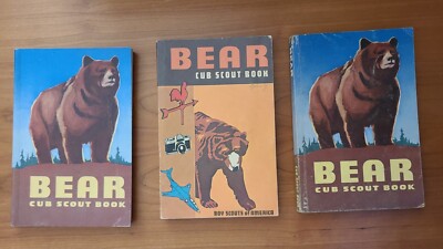 Lot Of 3 Vintage 1954 1974 Bear Cub Scout Book Handbook Boy Scouts Of ...