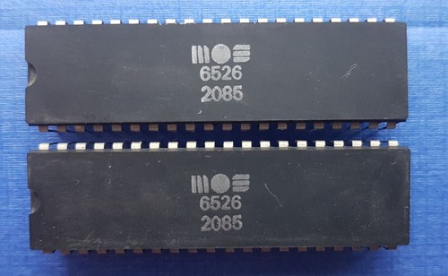 (2x) MOS 6526 CIA Chips for COMMODORE 64/MaxMachine/C128/1570/1571_2085 ...