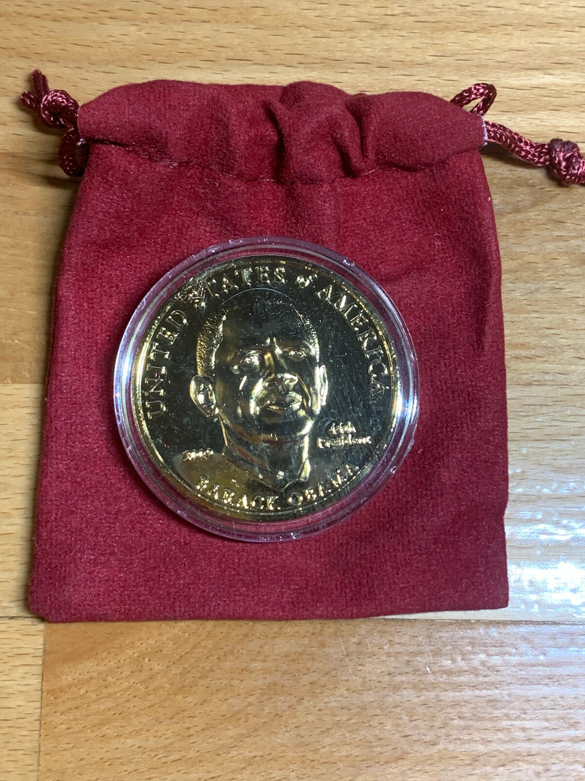 2009 44th President Barack Obama Coin Inaugural Collection 24k Gold ...