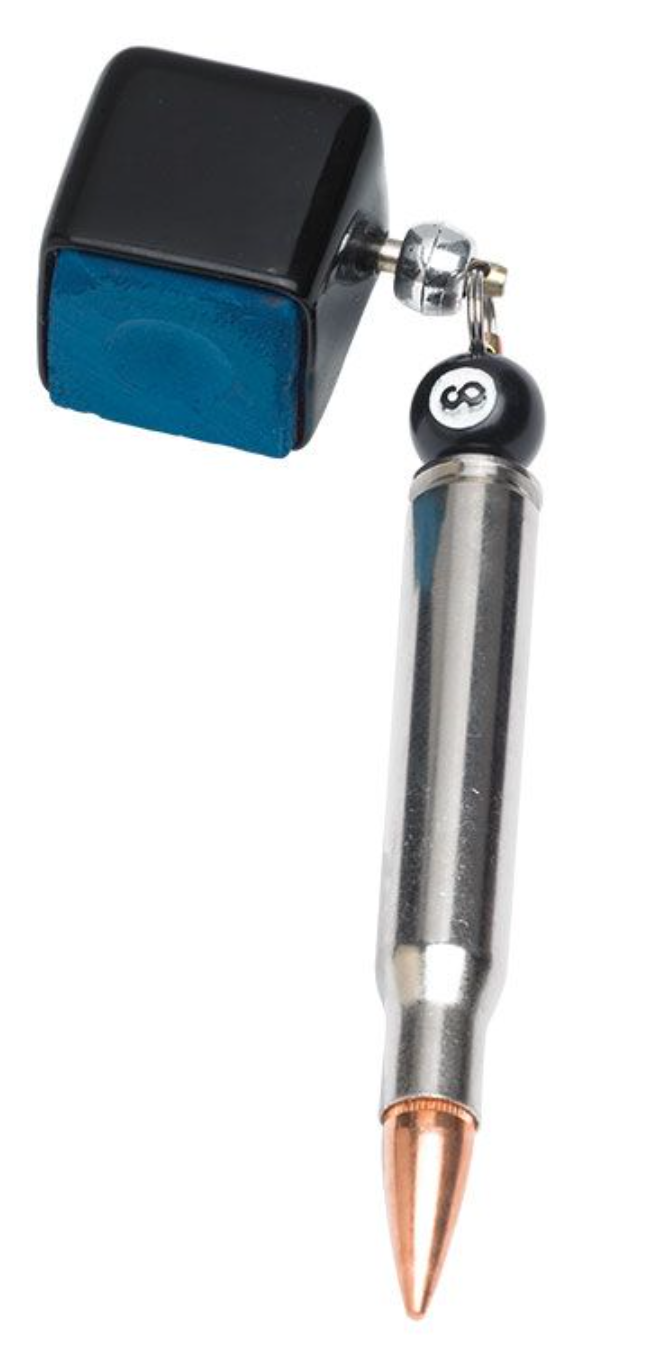 Silver Bullet Pocket Chalker with Master Chalk - Billiard Pool Cue Tip ...