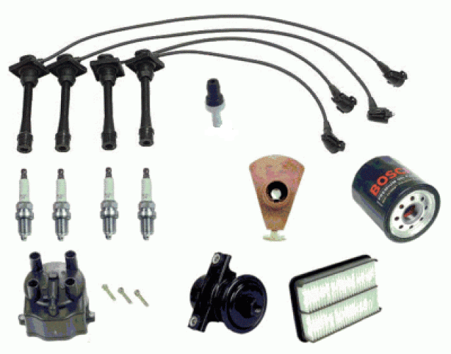 For Toyota Corolla 93-95 1.6 4AFE Tune Up Kit w/ Filters Spark Plugs ...