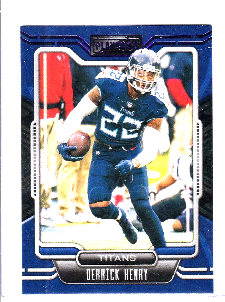 Titans 2021 Panini NFL Playbook Purple #100 Ravens Derrick Henry ...