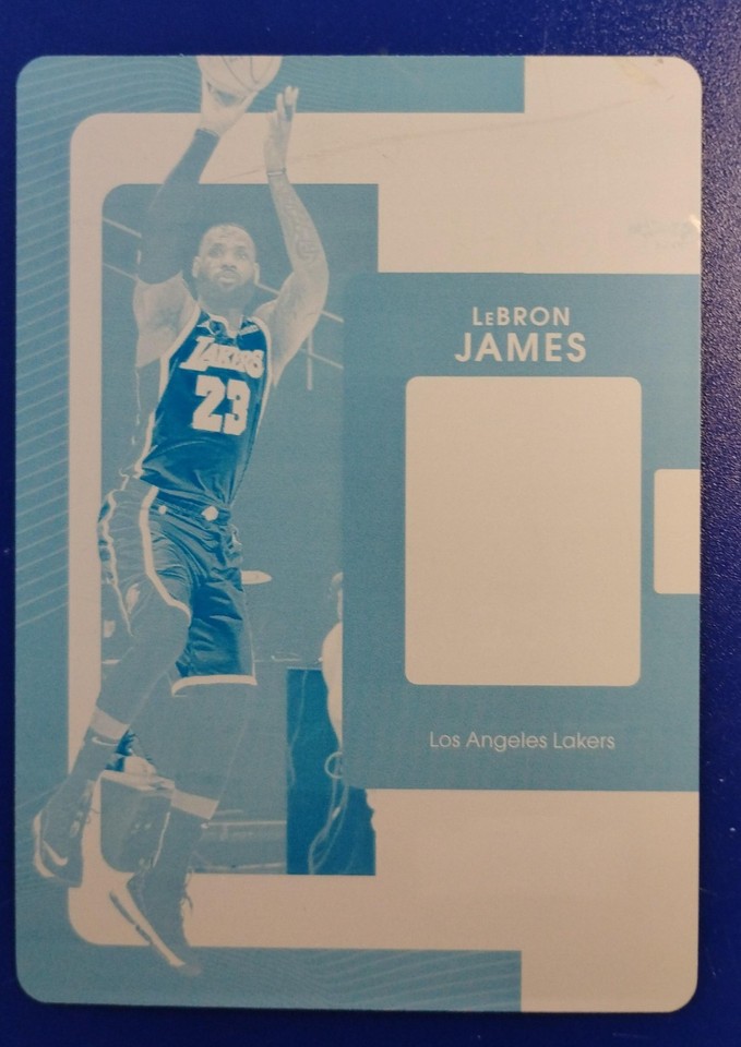 2021-22 Panini Lebron James #62 Printing Plate 1/1 Lakers Rare! | eBay