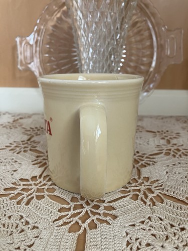Fiestaware Ivory Java Mug w/ Red Fiesta Logo Dancing Lady | eBay