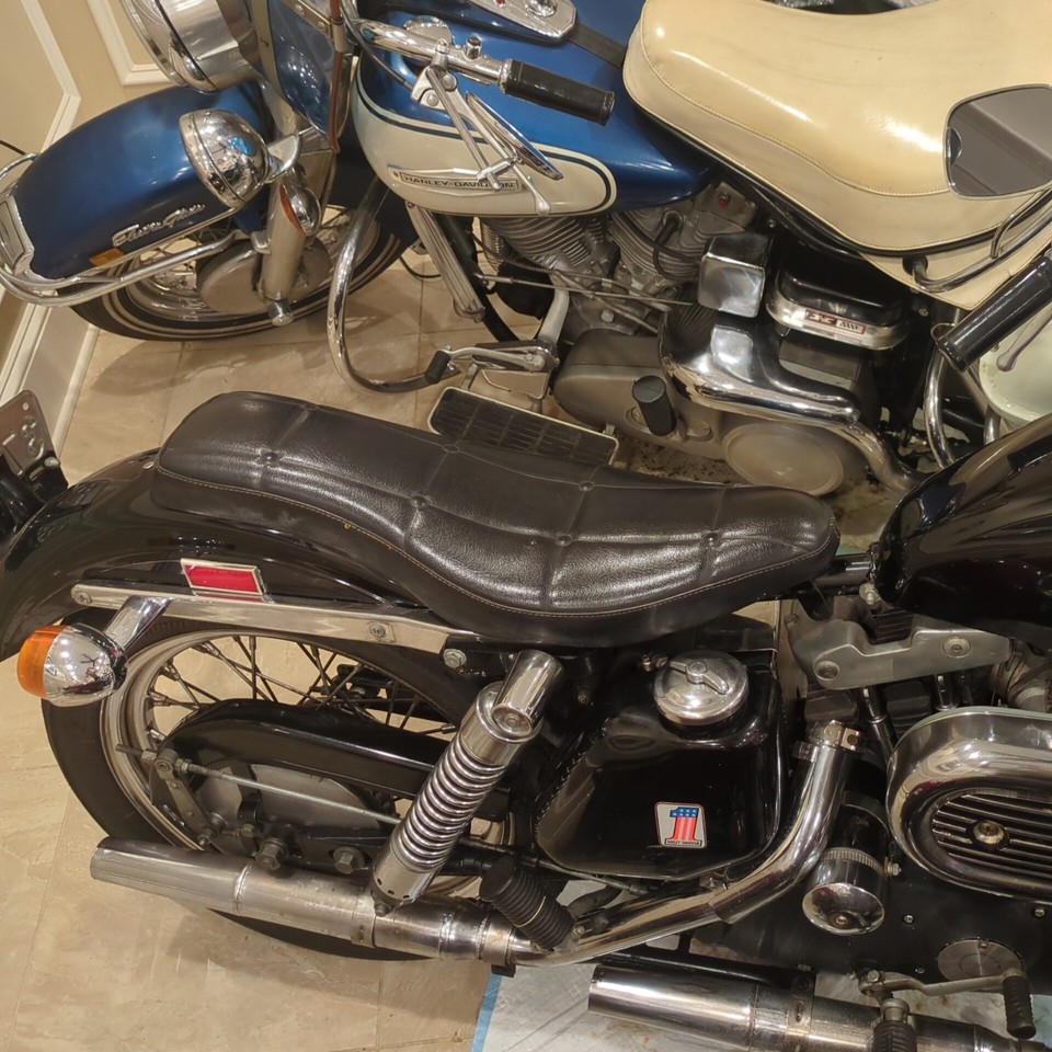 1971-1975 Harley Ironhead Sportster XLH XLCH Seat Saddle 52019-71 Cobra ...