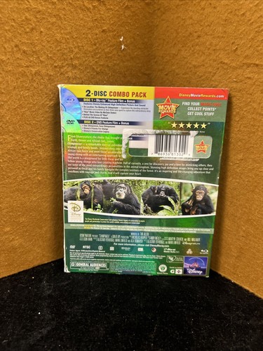 Chimpanzee Blu-ray & DVD 2-Disc Set Disney Nature documentary movie ...