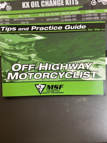 Motorcycle safety foundation Off-Highway Motorcyclist Practice Guide ...