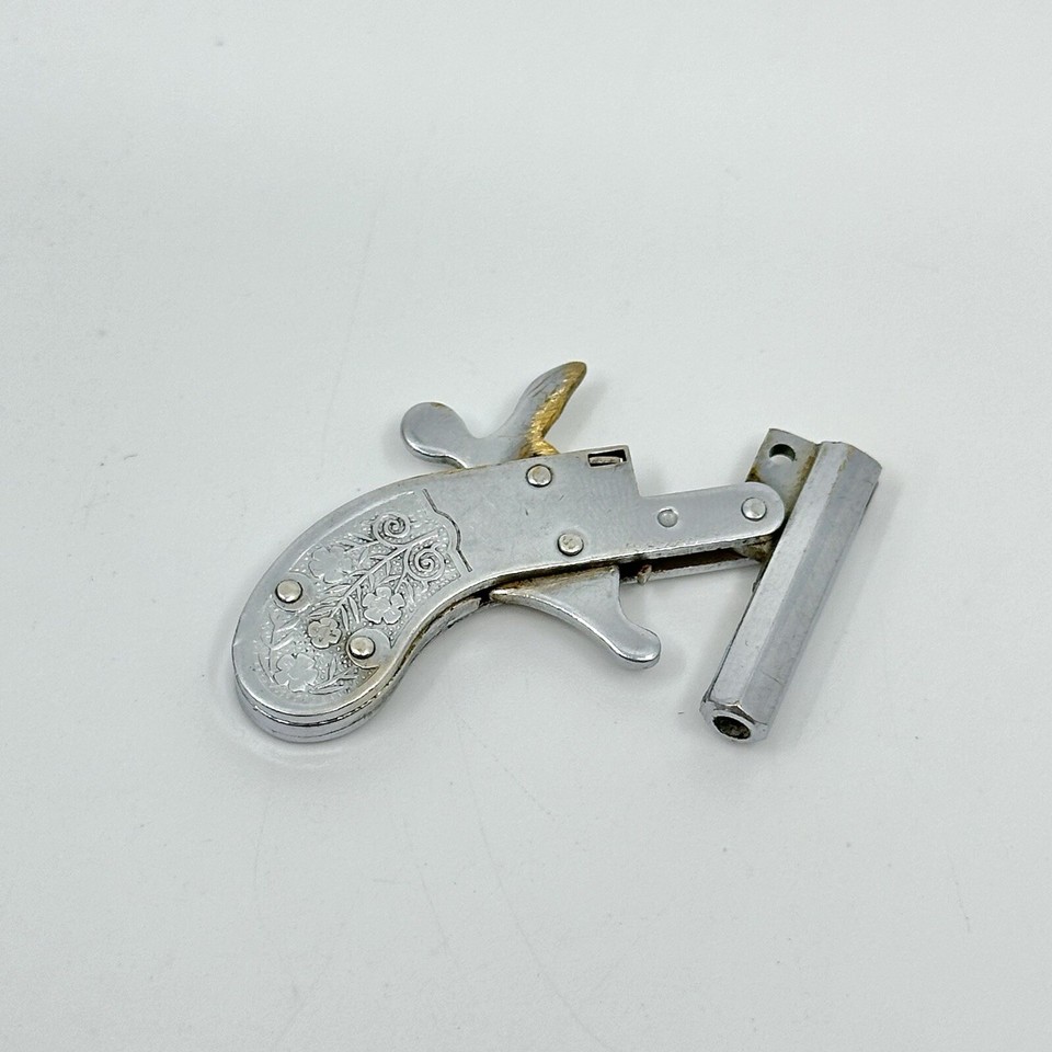 Vintage RARE Miniature Toy Cap Gun 2MM Pinfire Pistol Fob Japan | eBay