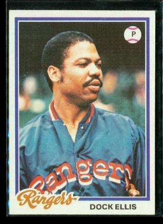Vintage 1978 TOPPS Baseball Trading Card #209 DOCK ELLIS Texas Rangers ...