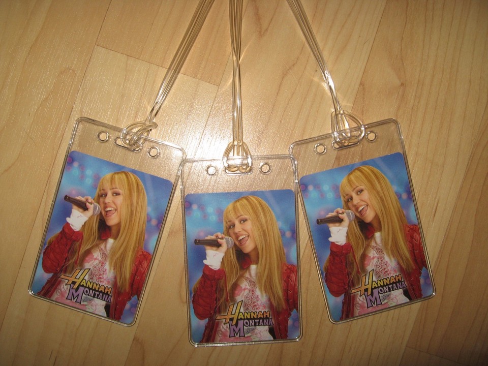 Hannah Montana Luggage Tags - Miley Cyrus Disney Channel Music Name Tag ...