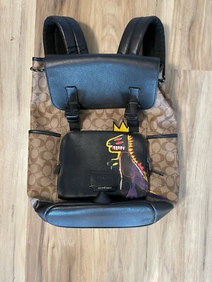 Coach X Jean Michel Basquiat Track Backpack In Signature Canvas - New ...