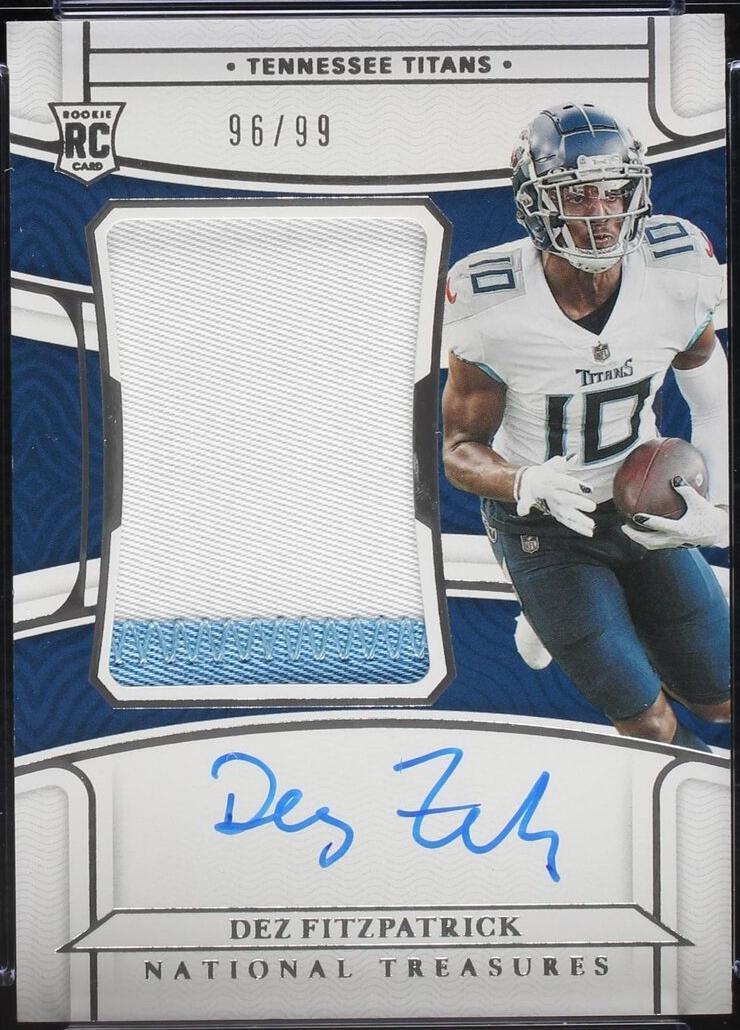 2021 Panini National Treasures - Rookie Patch Autograph Dez Fitzpatrick ...